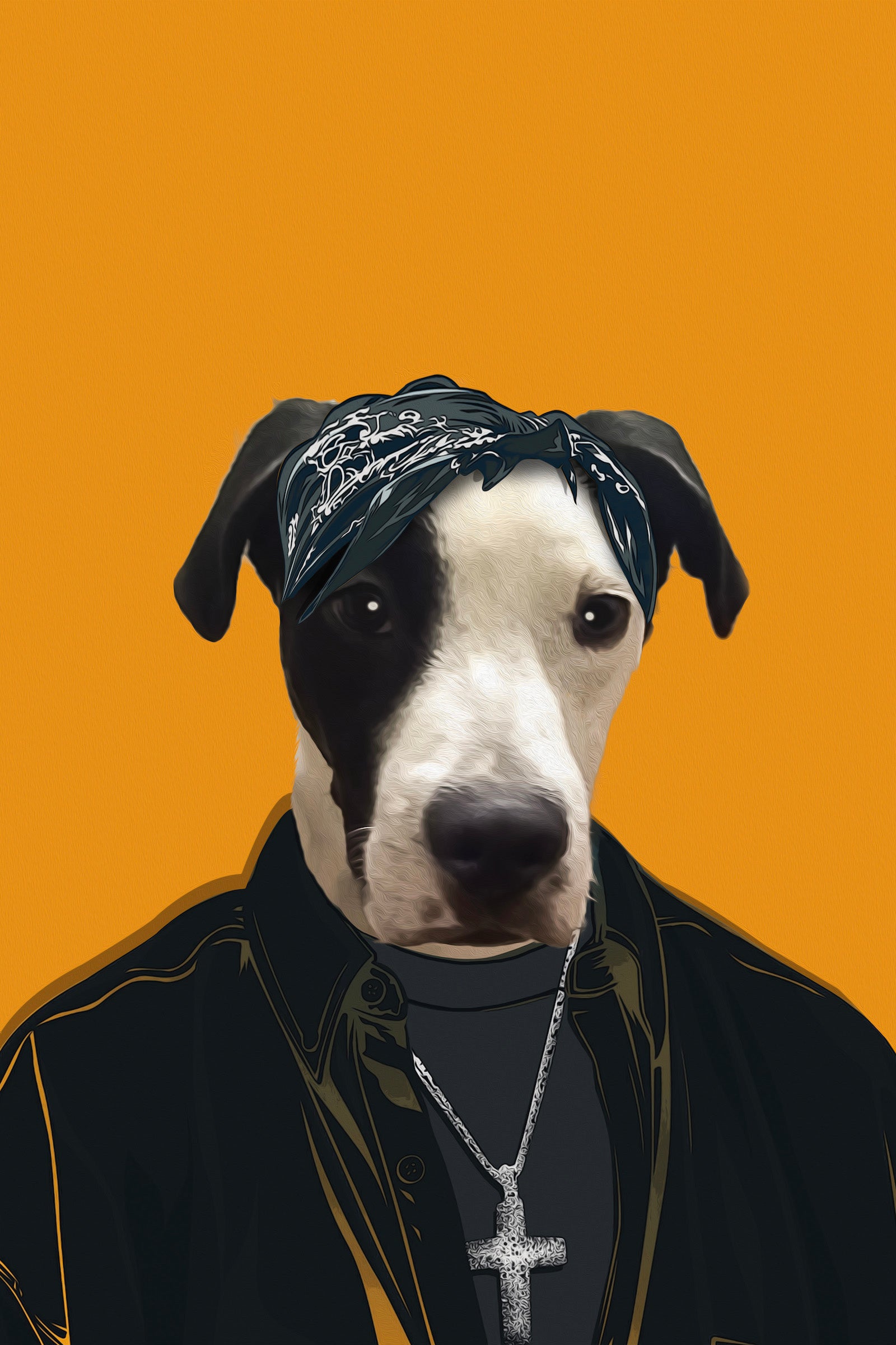 Da Rapper Custom Pet Portrait Digital Download – Noble Pawtrait