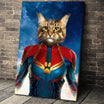 The Wonder Captain Paw Custom Pet Portrait – Noble Pawtrait