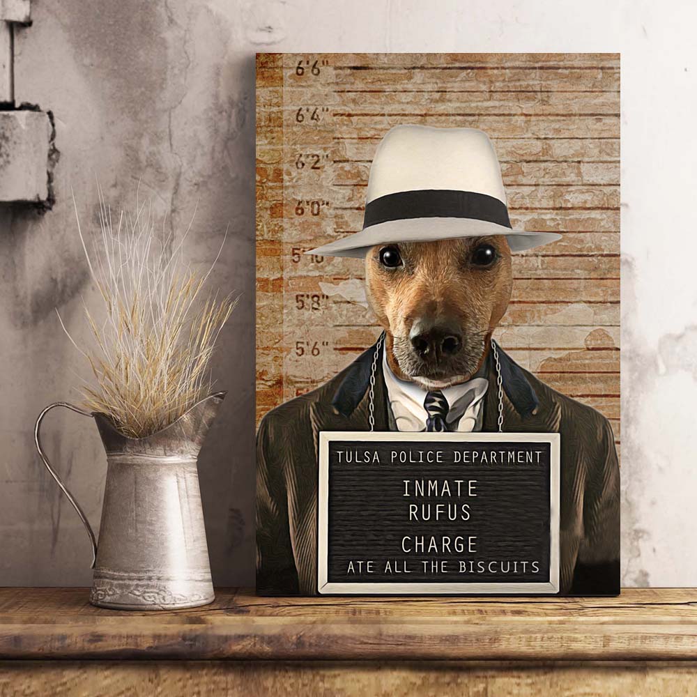 The Inmate Custom Pet Portrait Digital Download – Noble Pawtrait