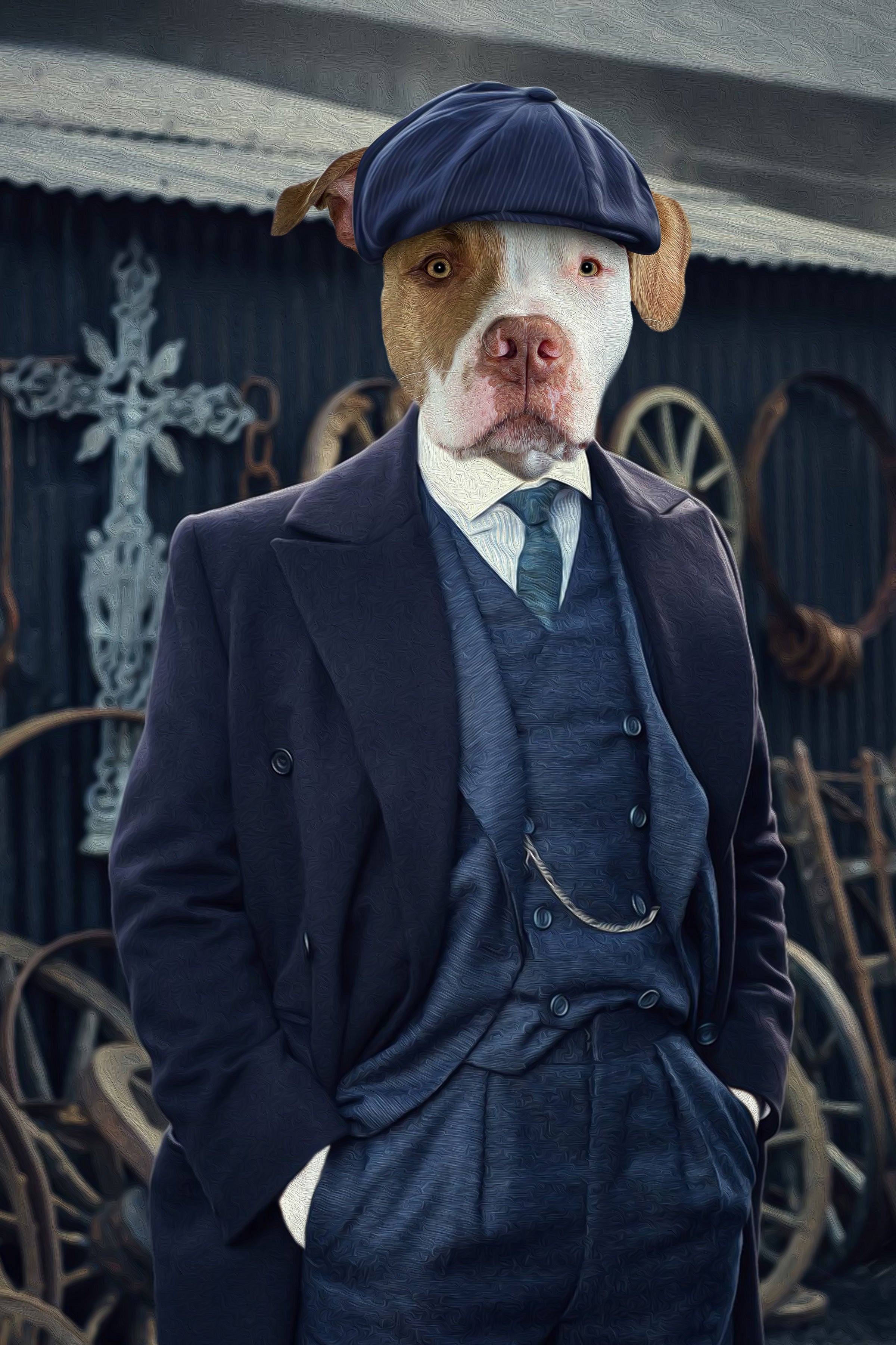 The John Paw Custom Pet Portrait Digital Download – Noble Pawtrait